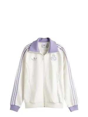 Adidas Real Madrid Cf Og Track Top - Wonder White/magic Lilac