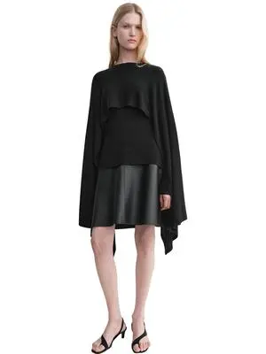TOTEME Cape Knit - Black
