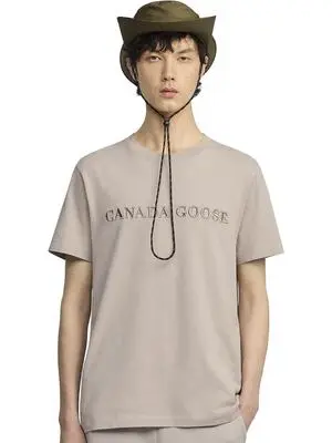 Canada Goose Emersen Embroidered T-shirt Limestone
