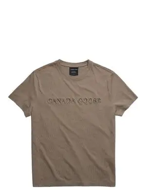 Canada Goose Emersen Embroidered Crewneck T-shirt - Taupe Grey