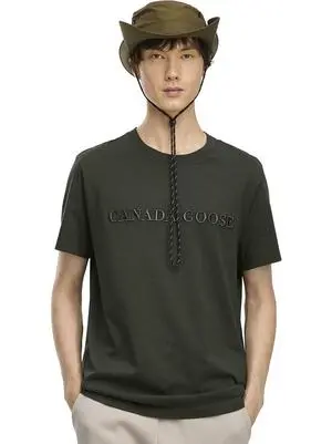 Canada Goose Emersen Embroidered Crewneck T-shirt - Volcano
