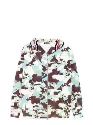 A BATHING APE Printed Hoodie - White