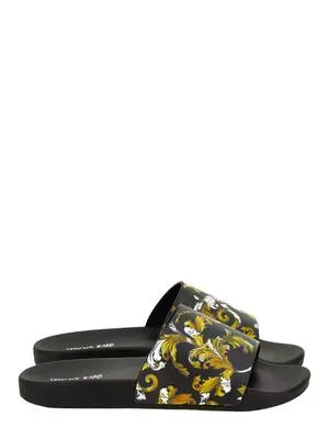 Versace Barocco Slides - Black