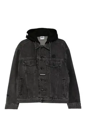 AAPE BY *A BATHING APE® Aapenow Denim Jacket - Black