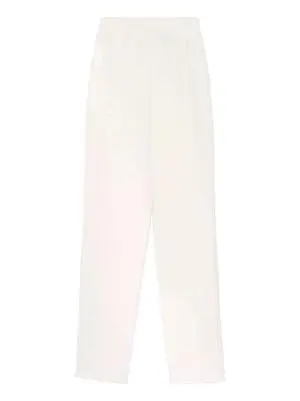 TWINSET Embroidered Crepe Trousers - Neutrals