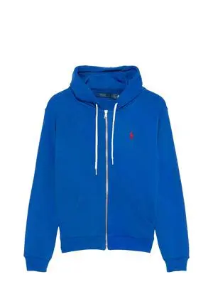 Polo Ralph Lauren Logo-embroidered Hoodie - Blue