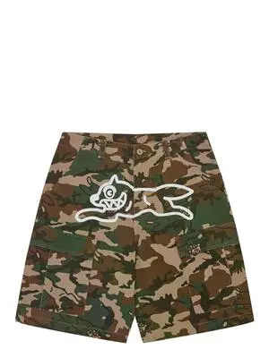 ICECREAM Running Dog Camouflage Cargo Shorts - Neutrals