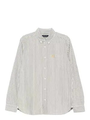 Fred Perry Striped Shirt - Green