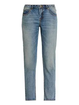 Zimmermann Faded Mid-rise Tapered Jeans - Mid Denim