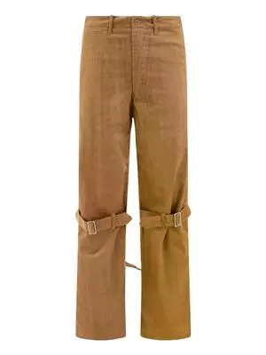 Kapital Buckle-strap Trousers - Neutrals