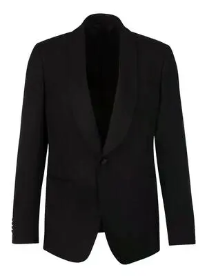 LARDINI Single-breasted Blazer - Black