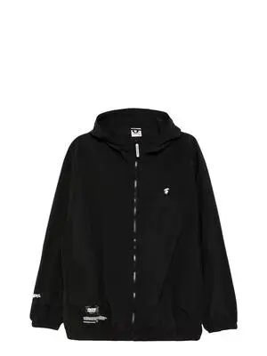 AAPE BY *A BATHING APE® Logo Hooded Jacket - Black