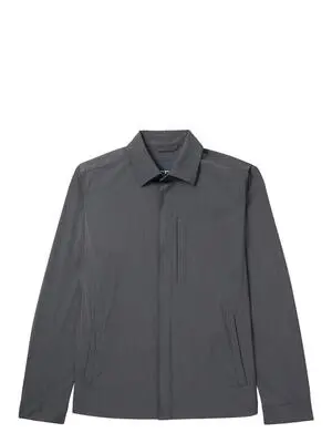 Herno Woven Shirt Jacket With Wool Blend - Gray