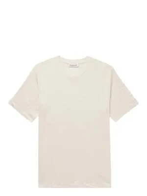 Orlebar Brown Ob Standard Linen-blend Jersey T-shirt - Neutrals
