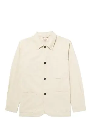 Portuguese Flannel Labura Cotton-twill Overshirt - Neutrals