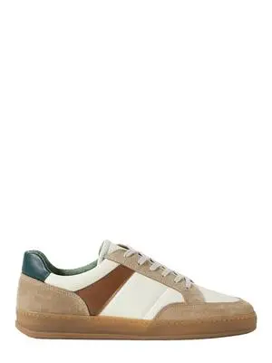 MR P. Colour-Block Suede And Leather Sneakers