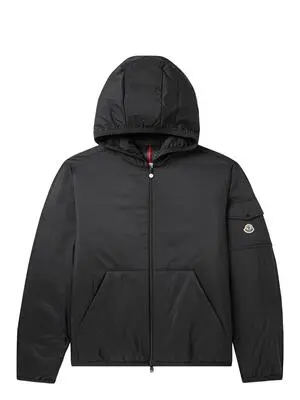 Moncler Monteynard Logo-appliquéd Hooded Down Jacket - Black