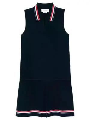 Thom Browne Tennis Polo-collar Dress - Blue