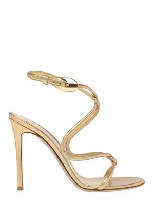 GIANVITO ROSSI 105mm Mamba Sandals - Gold