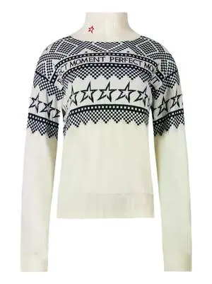 Perfect Moment Intarsia-knit Sweater - White