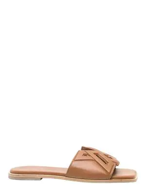 VIC MATIE Leather Sandals - Brown