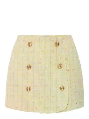 ELISABETTA FRANCHI Elisabetta Franchi Lurex Bouclé Mini Skirt