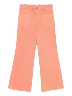 Chloé Cropped Bootcut Trousers - Orange