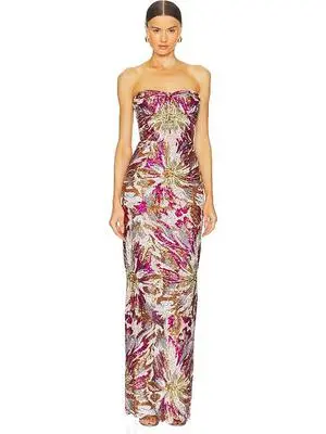 BRONX AND BRONCO Dahlia Maxi Dress - Multi