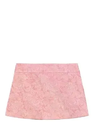 Dolce & Gabbana Dna Brocade Mini Skirt - Pink