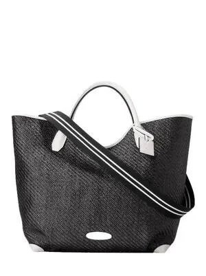 Cole Haan Cole Haan Amagansett Raffia Tote Black Straw