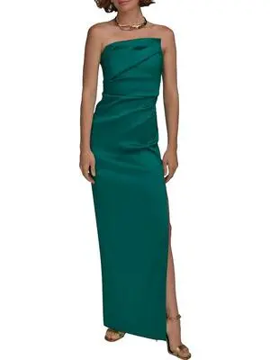 Donna Karan New York Donna Karan New York Ruched Strapless Gown Lawn