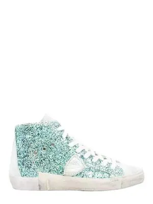 Philippe Model Glitter Sneakers - Blue