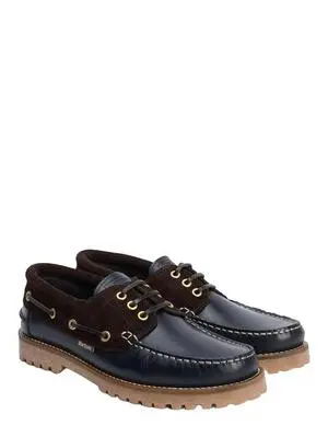 Barbour Deck Boat Shoe Navy