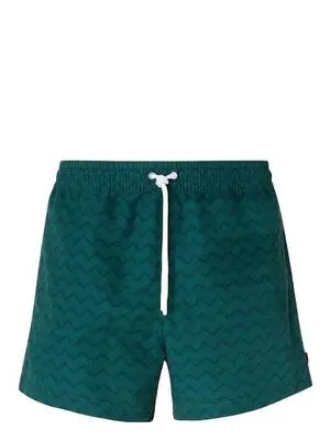 Missoni Tonal Zigzag Swim Trunks - Green