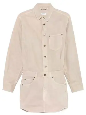 HAIKURE Tamu Mini Shirt Dress - Neutrals