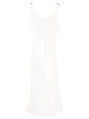 Brunello Cucinelli Monili-chain Maxi Dress - Neutrals