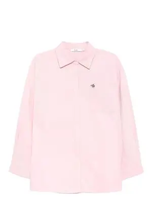 B+AB Logo-embroidered Long-sleeved Shirt - Pink