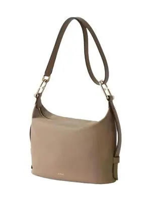 Furla Furla Leather Shoulder Bag Neutrals