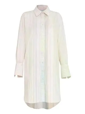 GLORIA COELHO Striped Shirt - Neutrals