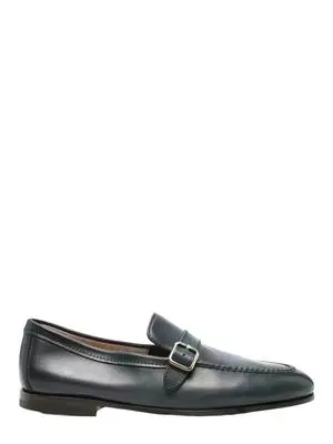 Santoni Single-buckle Loafers - Blue