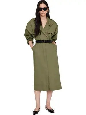 ANINE BING Zelda Midi Dress - Olive