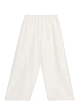 Eskandar Eskandar Linen Flared Trousers White