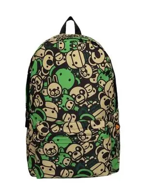A BATHING APE All Friends Large Backpack Green