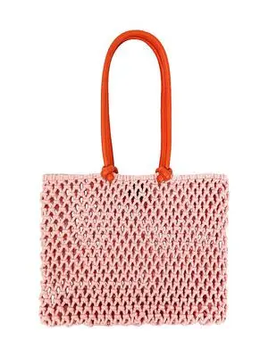 Clare V. Clare V. Sandy Tote Blush/poppy