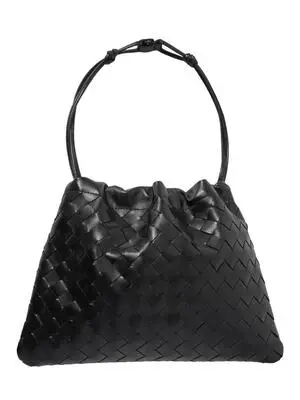 Bottega Veneta Medium Intrecciato Leather Clutch - Black