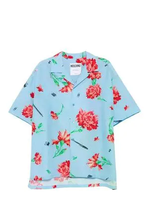 Moschino Floral-print Shirt - Blue