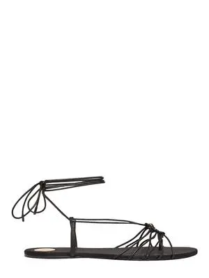 Saint Laurent Babylone Strappy Ankle-tie Sandals - Nero