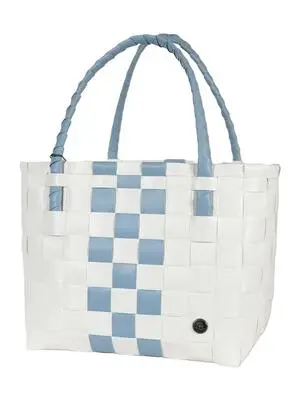 HANDED BY Paris Recycled Tote Bag - White/faded Blue