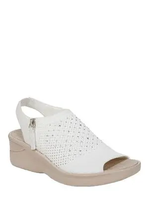 LIFESTRIDE BZees Starlet Embellished Slingback Sandal White