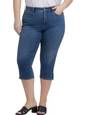 NYDJ Marilyn High Waist Capri Jeans - Valencia Surf